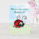 Whats the word ladybird - funny ladybug card | Zazzle