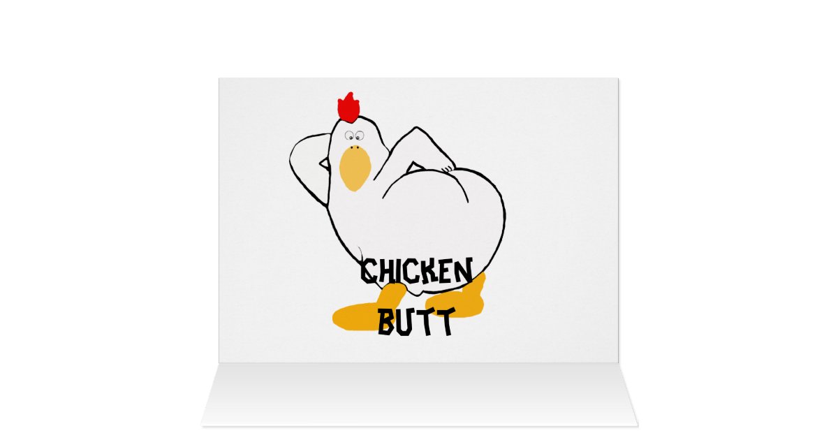 Whats up chicken butt? card | Zazzle.com