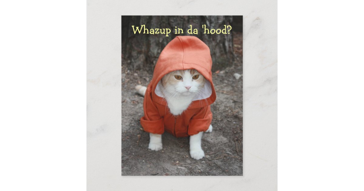 Whazup in da 'hood? postcard | Zazzle