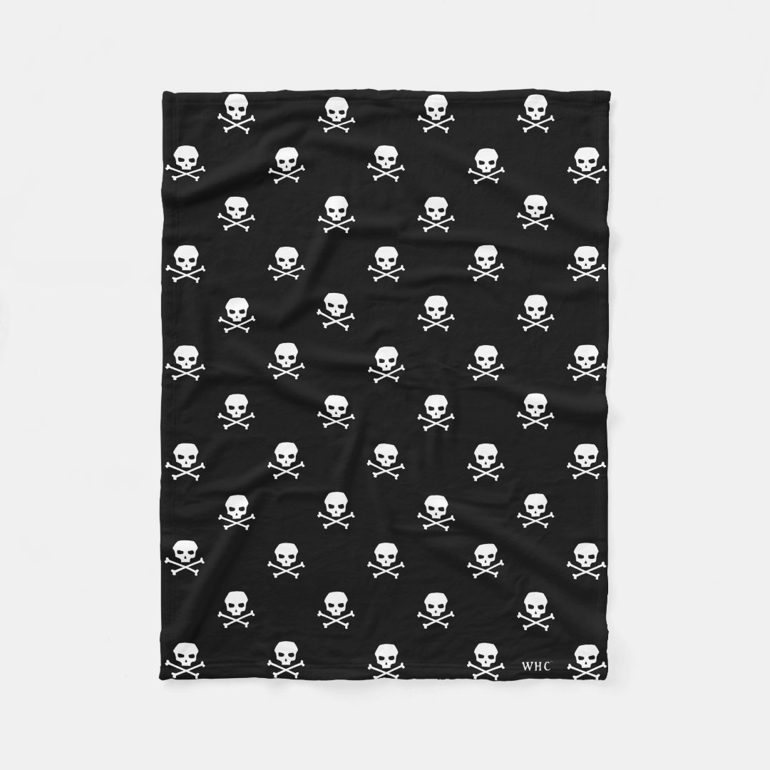 WHC - Skull Fleece Baby Blanket | Zazzle