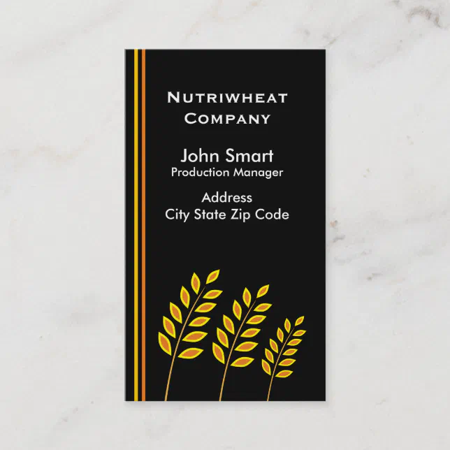 Wheat Company Business Cards | Zazzle