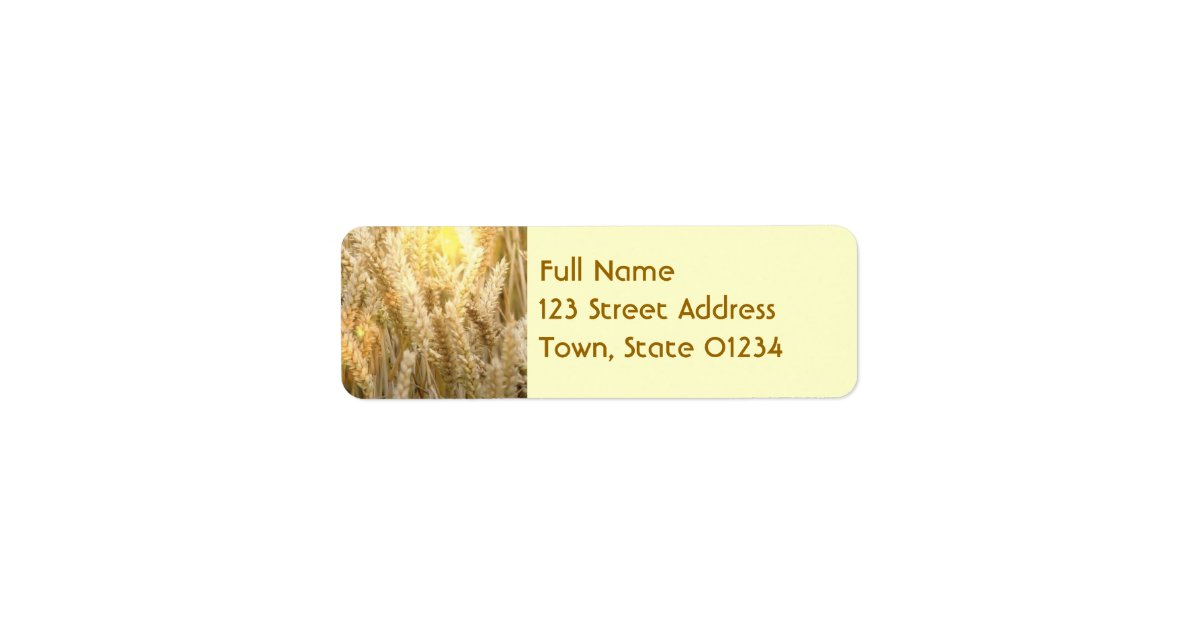 Wheat Mailing Labels | Zazzle