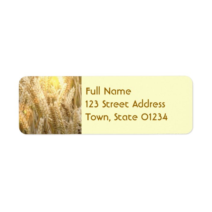 Wheat Mailing Labels | Zazzle.com