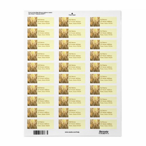 Wheat Mailing Labels | Zazzle