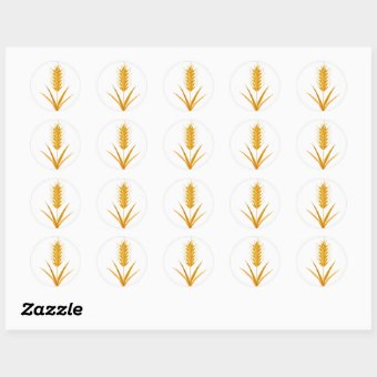 Wheat Sticker | Zazzle