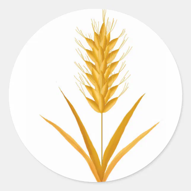 Wheat Sticker | Zazzle