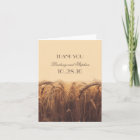 Wheat Farmer Photo Sympathy Thank You Memorial | Zazzle.com
