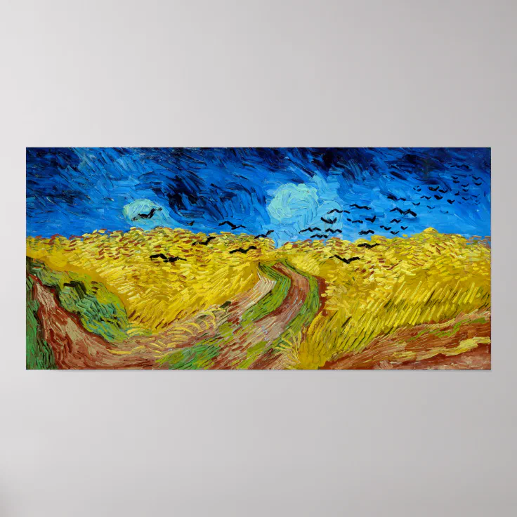 Wheatfield with Crows, Van Gogh Poster | Zazzle