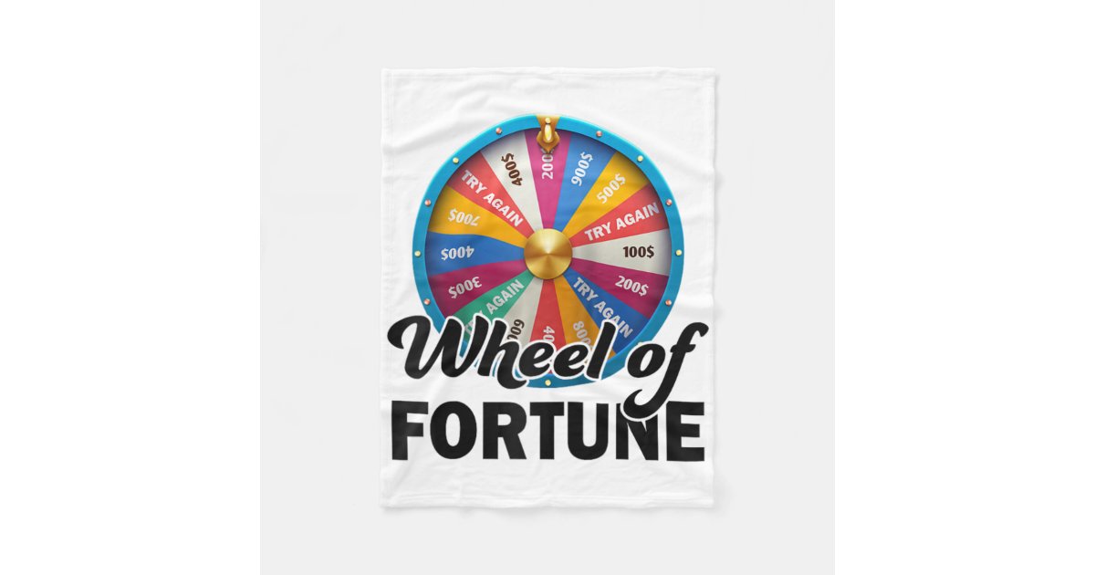 Wheel Of Fortune Clothes Fathers Day Wheel Of Fort Fleece Blanket | Zazzle