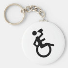 Flaming Wheelchair Keychain | Zazzle.com