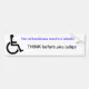 Wheelchair bumper sticker | Zazzle
