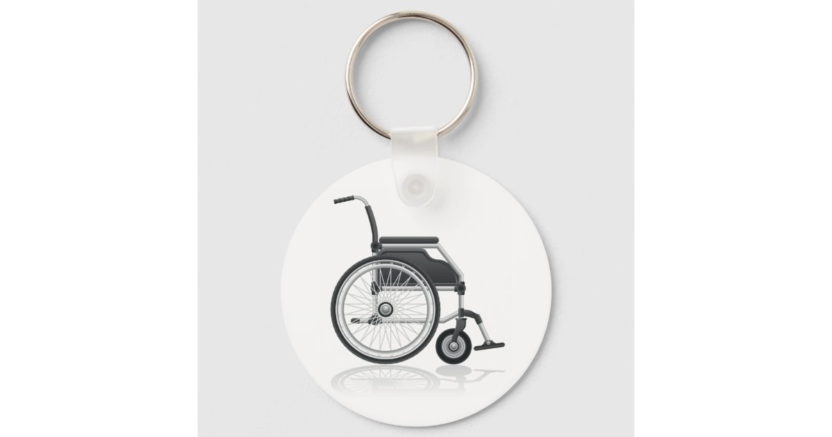 Wheelchair Keychain | Zazzle