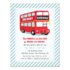 London Red Bus Birthday Thank You Card | Zazzle.com