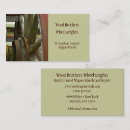 Wheelwright Wagon Wheel Business Card Template | Zazzle