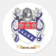 Whelan Family Crest (Coat of Arms) Classic Round Sticker | Zazzle
