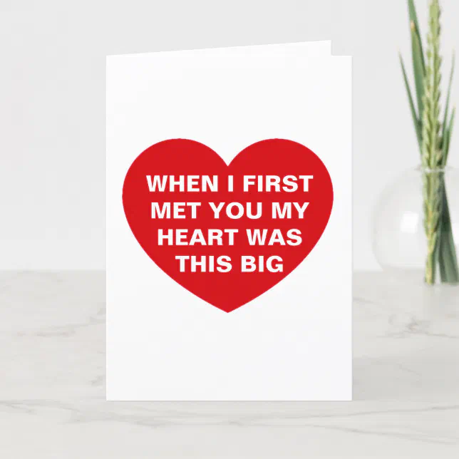 When I First Met You Funny Anti Valentines Holiday Card | Zazzle