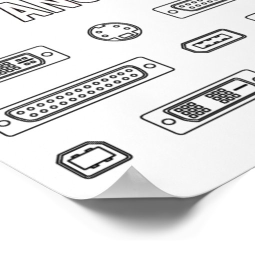 When In Doubt Try Another Computer Port Hole Poster | Zazzle