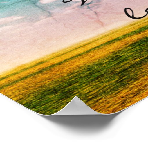 When it rains (inspirational) custom poster | Zazzle