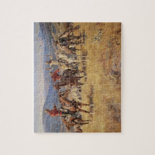 When Law Dulls the Edge of Chance by CM Russell Jigsaw Puzzle | Zazzle