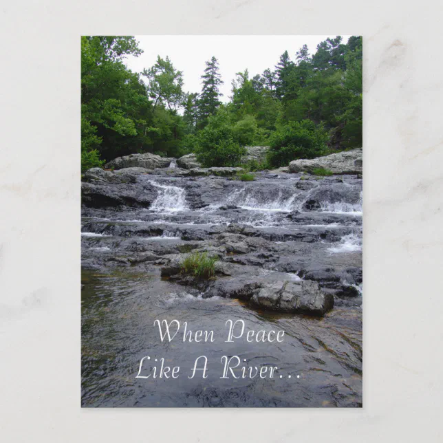 When Peace Like A River... Postcard | Zazzle