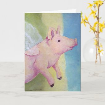 When Pigs Fly Card | Zazzle