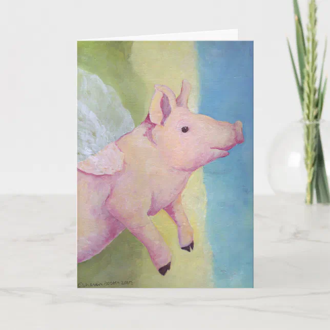When Pigs Fly Card | Zazzle