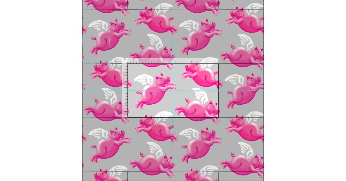 When pigs fly fabric | Zazzle