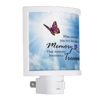 When someone you love, butterfly night light | Zazzle