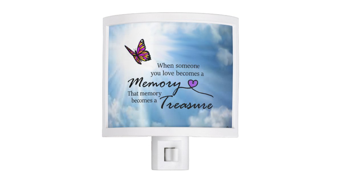 When someone you love, butterfly night light | Zazzle