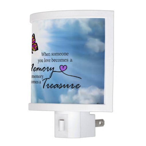 When someone you love, butterfly night light | Zazzle