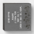 When the time is right... Isaiah 60:22 Wooden Box Sign | Zazzle