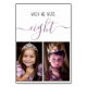 When We Were Eight Script Childhood Photos Wedding Table Number | Zazzle
