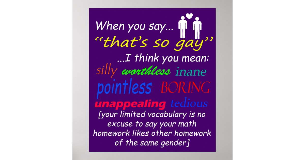 When You Say... Poster | Zazzle