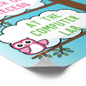 Where Are We Classroom Sign in Cute Owl Theme | Zazzle