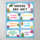 Where Are We Classroom Sign in Under The Sea Theme | Zazzle