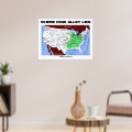 Where Dixie Alley Lies (United States Map) Poster | Zazzle