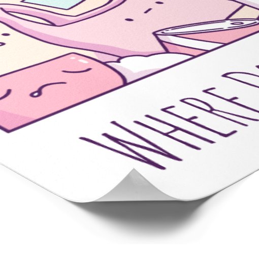 Where Does All The Trash Go Poster | Zazzle