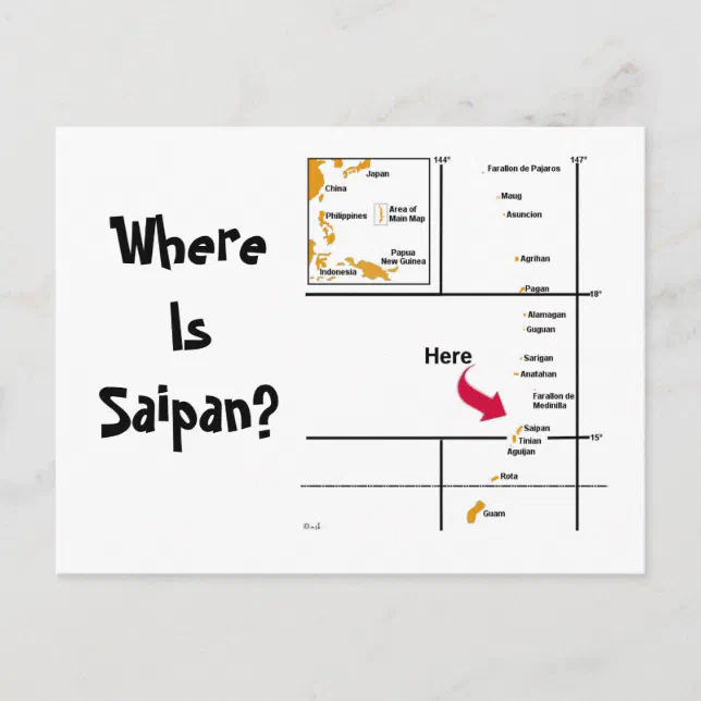 Where Is Saipan? Postcard | Zazzle