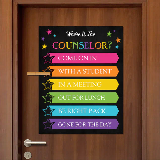 Where is the Counselor Office Door Sign | Zazzle