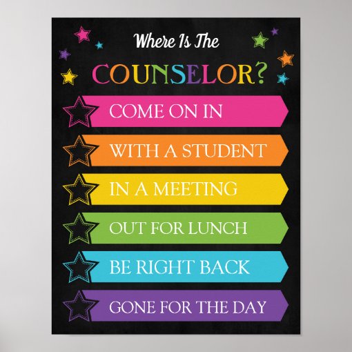 Where is the Counselor Office Door Sign | Zazzle