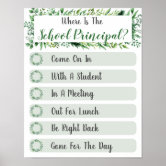 School Principal Office Door