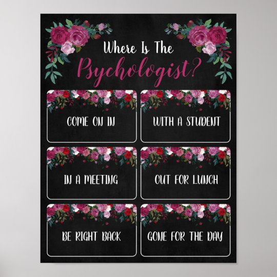 Where is the Psychologist Office Door Sign | Zazzle.com