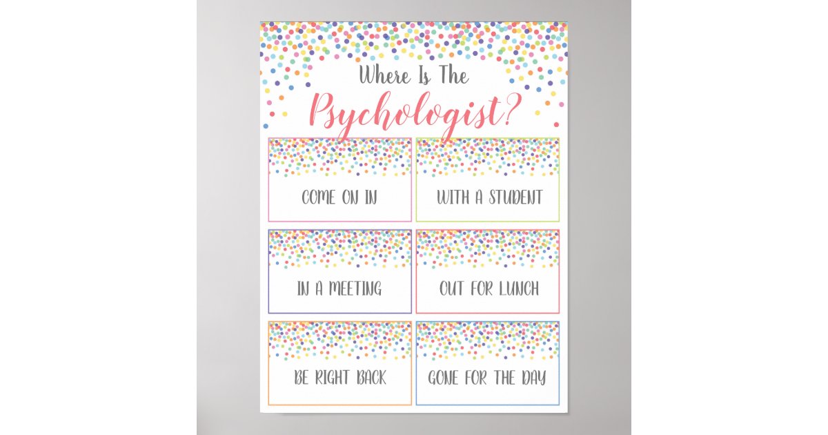 Where is the Psychologist Office Door Sign | Zazzle