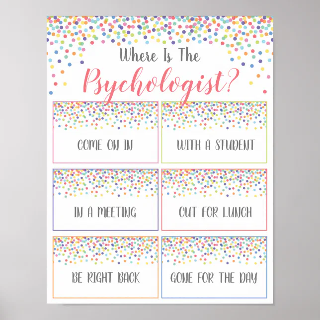 Where is the Psychologist Office Door Sign | Zazzle