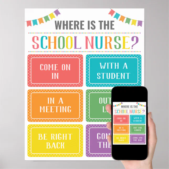 Where is the School Nurse Office Door Sign | Zazzle