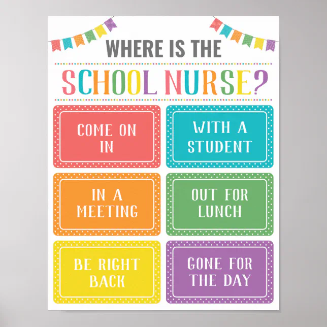 Where is the School Nurse Office Door Sign | Zazzle