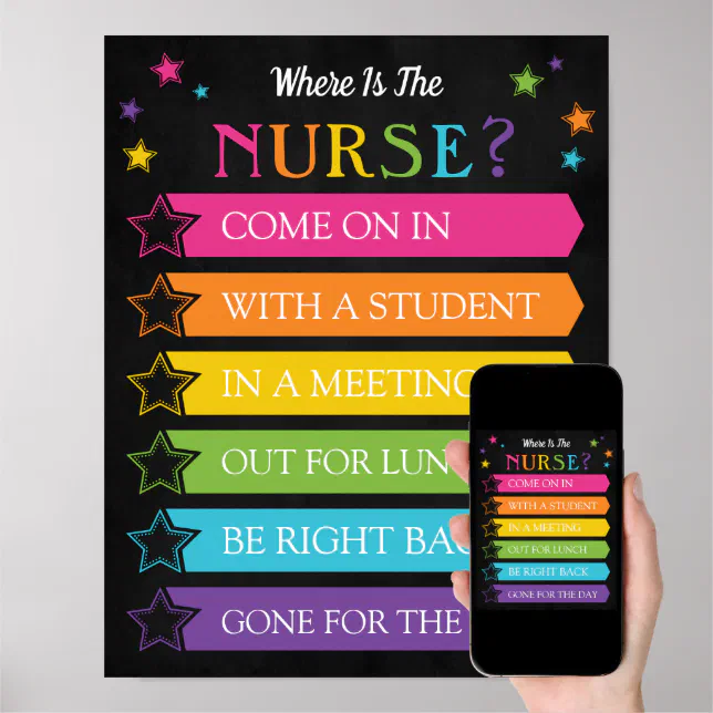 Where is the School Nurse Office Door Sign | Zazzle