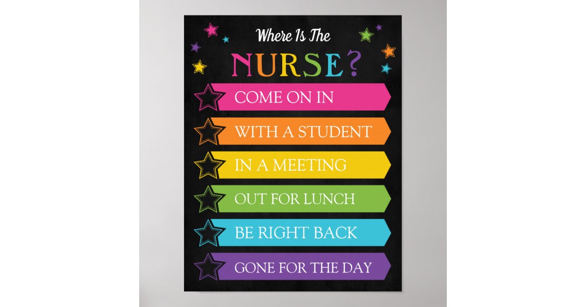 Where is the School Nurse Office Door Sign | Zazzle