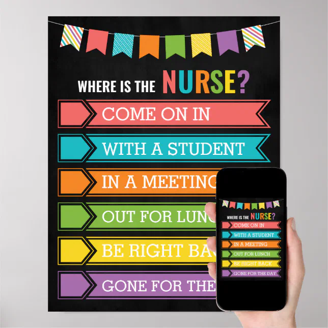 Where is the School Nurse Office Door Sign | Zazzle