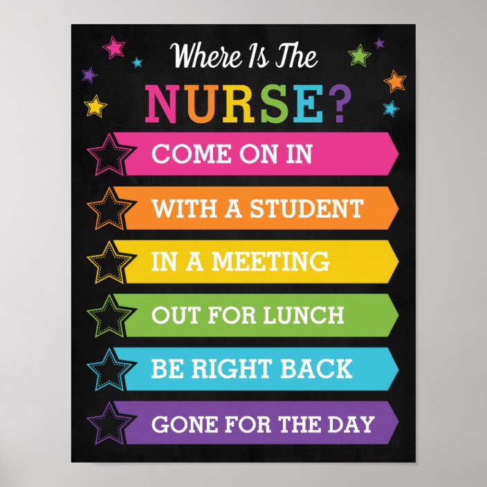 Where is the School Nurse Office Door Sign | Zazzle.com